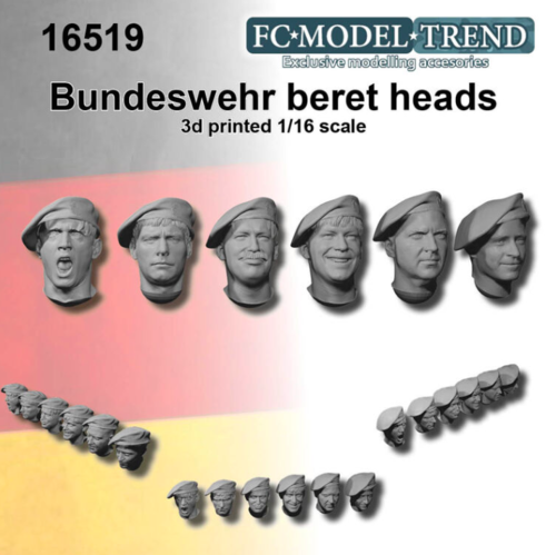 FC ModelTrend 16519 Bundeswehr, beret heads
