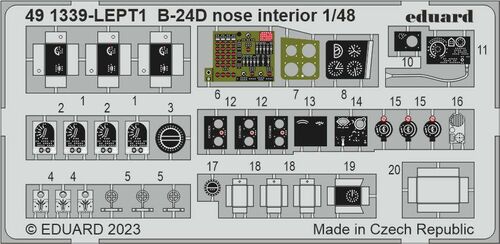 Eduard 491339 B-24D nose interior REVELL