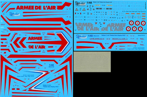 Syhart Decal 48-116 Rafale C 4-GI "Rafale Solo Display 2018"