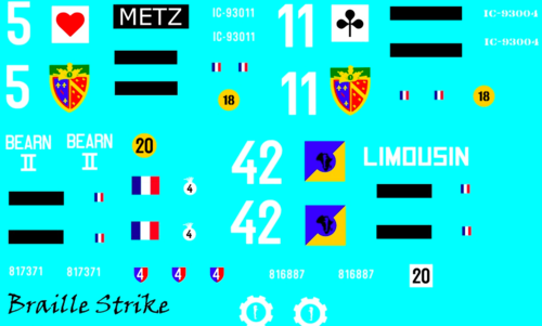 Braille Strike 35044 M24 Chaffee French