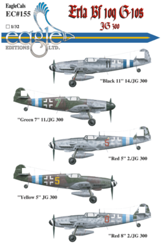 Eagle Editions D155-32 Erla Bf 109 G-10 JG 300