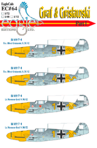 Eagle Editions D64-72 Graf & Grislawski Part 1, Bf 109 F-4s