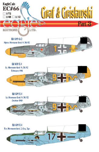 Eagle Editions D66-72 Graf & Grislawski Part 3, Bf 109 E,Gs
