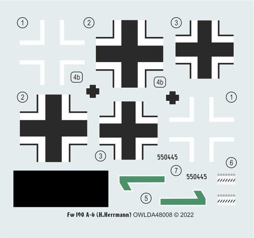 Owl Models DA48008 Fw 190 A-6, Green 1, Maj. Hajo Herrmann