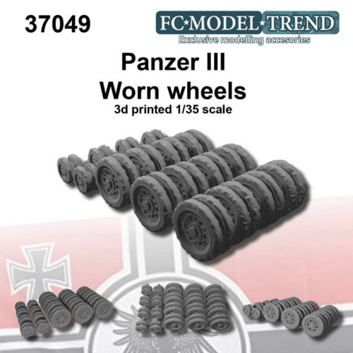 FC ModelTrend 37049 Panzer III worn wheels