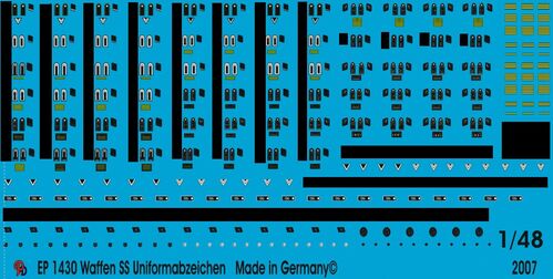 Peddinghaus-Decals 1430 Waffen SS Uniform Insignia