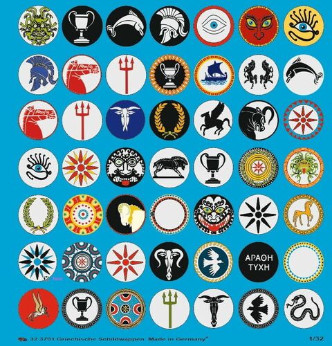Peddinghaus-Decals 3791 Grecce Heraldic Shields