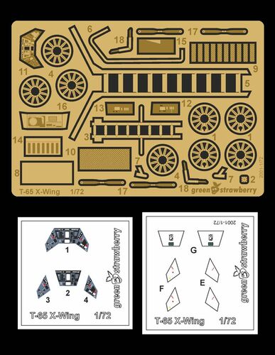 Green Strawberry 2001 T-65 X-Wing (Easy Junior Basic)