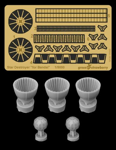 Green Strawberry 10120 Star Destroyer - Engine Bells and Shield Generator
