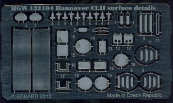 HGW Models 132104 Hannover Cl.II - Surface Details