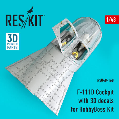 DISCONTINUED RES/KIT U48-0168 F-111D Cockpit with 3D decals for HobbyBoss Kit
