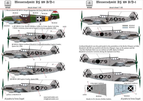 HAD Models 48168 Bf 109 B/ D