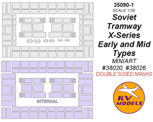 KV Models 35090-1 Soviet Tramway X-Series Early and Mid Types