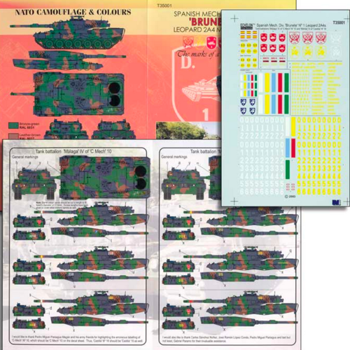 Echelon Fine Details T35001 Spanish Mech. Div. "Brunete" Leopard 2A4s