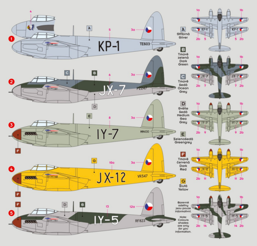 DKdecals 144002 B-36 Mosquito