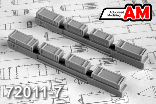 Advanced Modeling AMC72011-7 C-8 57 mm rocket transport box set