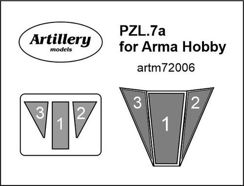 ARTILLERY Models 72006 PZL.7a (for Arma Hobby)