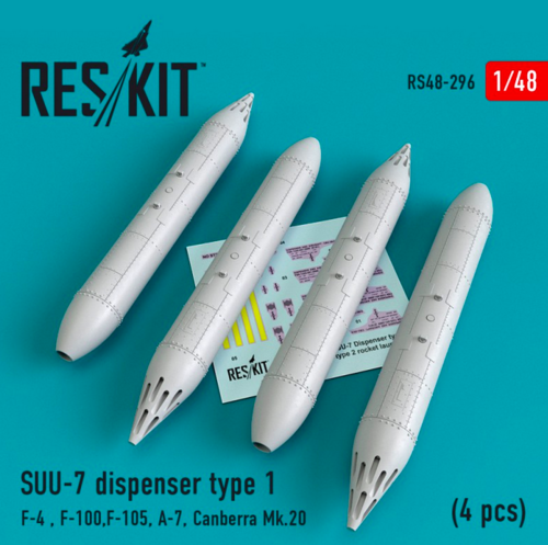 DISCONTINUED RES/KIT 48-0296 SUU-7 dispenser type 1 4 pcs F-4, F-100, F-105, A-7, Canberra Mk.20