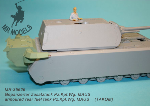 MR Modellbau 35626 Armoured rear fuel tank Pz.Kpf.Wg. MAUS