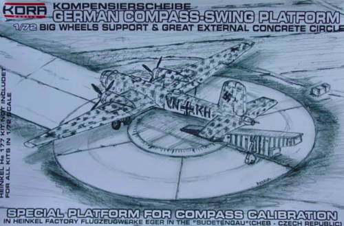 Kora Models C72117 Big compass-swing platform with concrete circle for He-111H/He-177/He-219