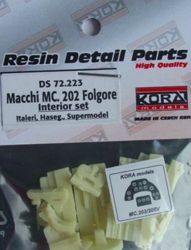 Kora Models DS72223 Macchi MC.202 Folgore Interior set