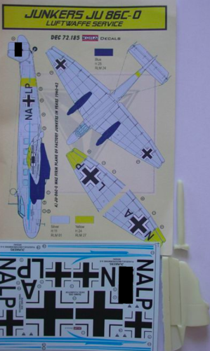 Kora Models Dec72185 Junkers Ju-86C-0 Luftwaffe
