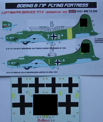 Kora Models Dec72209 Boeing B-17F Luftwaffe II
