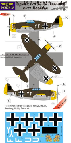 LF Models C72140 Republic P-47D-2-RA Thunderbolt over Rechlin