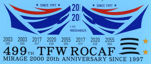WandD STUDIO WDD48025 ROCAF 20th Anniversary of Mirage 2000's Handover