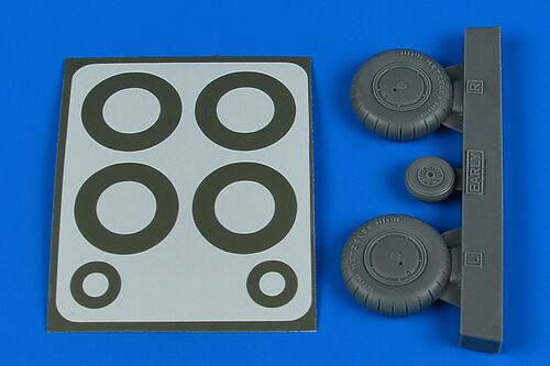 Aires 2245 Bf 108 wheels & paint masks - early EDUARD