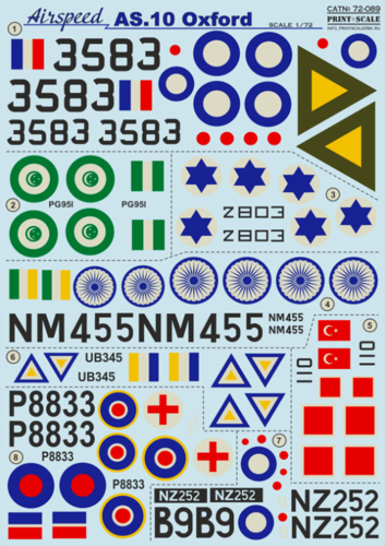 Print Scale 72-089 Airspeed AS.10 Oxford