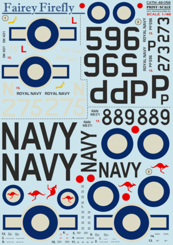 Print Scale 48-058 Fairey Firefly