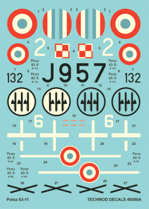 Techmod 48086 Potez 63-11
