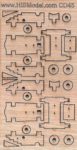 HiSModel GC-CD45K Guns carriage (CD45) - set 2pcs