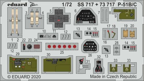 Eduard SS717 P-51B/C Hasegawa / Hobby 2000