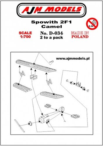 AJM Models D-034 Sopwith 2F1 Camel