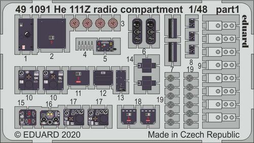 Eduard 491091 He 111Z radio compartment ICM