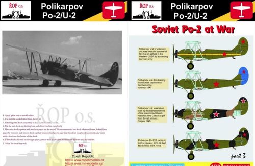 Ropos Models MNFDL72052 Polikarpov Po-2/U-2 - Soviet Po-2 at War