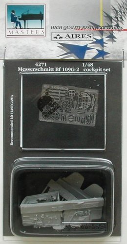 Aires 4271 Bf 109G-2 cockpit set Hasegawa