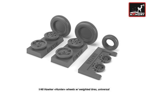 Armory Models Group AW48406 Hawker "Hunter" weighted wheels