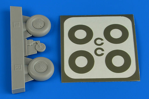 Aires 2226 Bucker Bu 131 wheels & paint masks disc cover