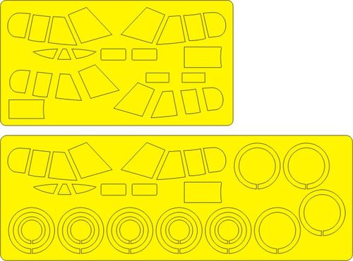 New Ware AM0180 B-52G Stratofortress ADVANCED kabuki masks for Italerii, AMT/ERTL