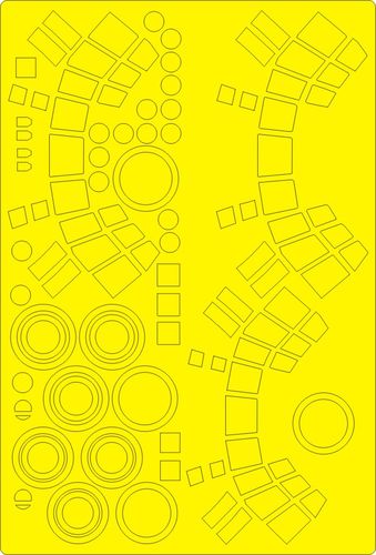 New Ware AM0382 C-130 E/J/H, AC-130(U) Hercules ADVANCED kabuki masks for Italeri