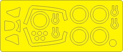 New Ware AM0430 Supermarine Spitfire F22/F24, MkXVIe BASIC kabuki masks for Airfix
