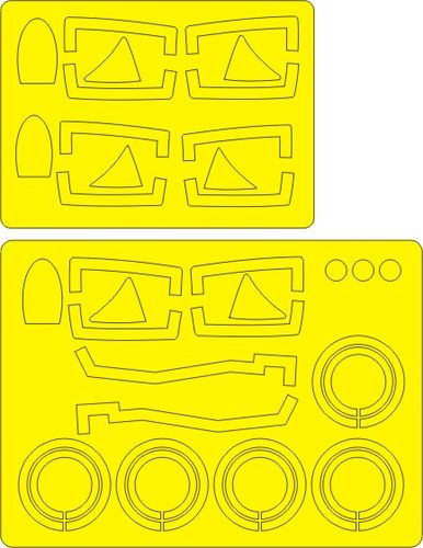 New Ware AM0218 Su-15 TM Flagon-F ADVANCED kabuki masks for Trumpeter