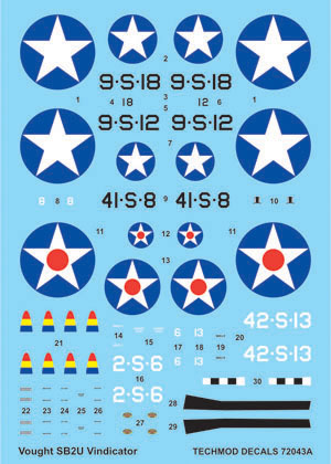 Techmod 72043 Vought SB2U Vindicator