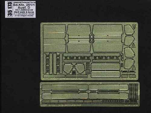 Aber 35173 Sd.Kfz.251/1 Ausf.D-vol.7-add.set-back seats and boxes (DRA)