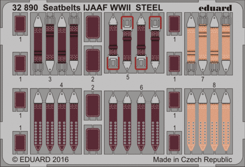 Eduard 32890 Seatbelts IJAAF WWII Steel