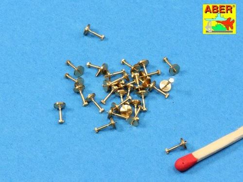 Aber 16104 Toczone mosiężne imitacje śrub 30 szt. - 1,19mm x 30 pcs.