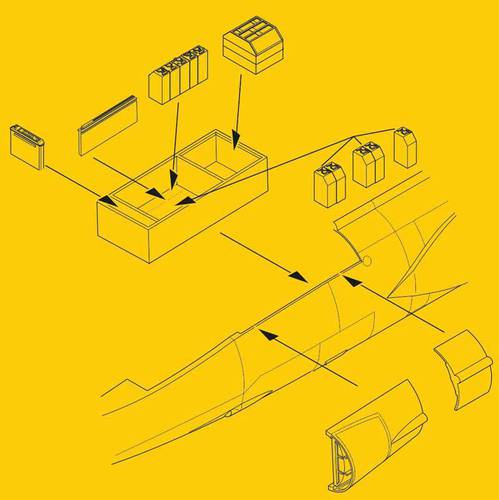 CMK K5100 F-104G/S Electronics and Ammo Boxes Set